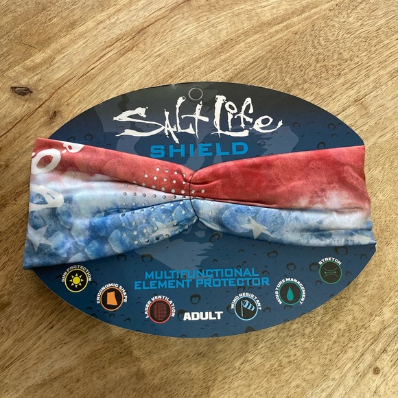 Salt Life | Accessories | Salt Life Shield Red White And Blue | Poshmark